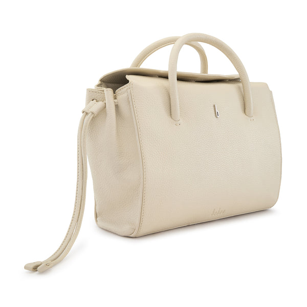 Serena Satchel Pebble Bone | Handbags | behno New York